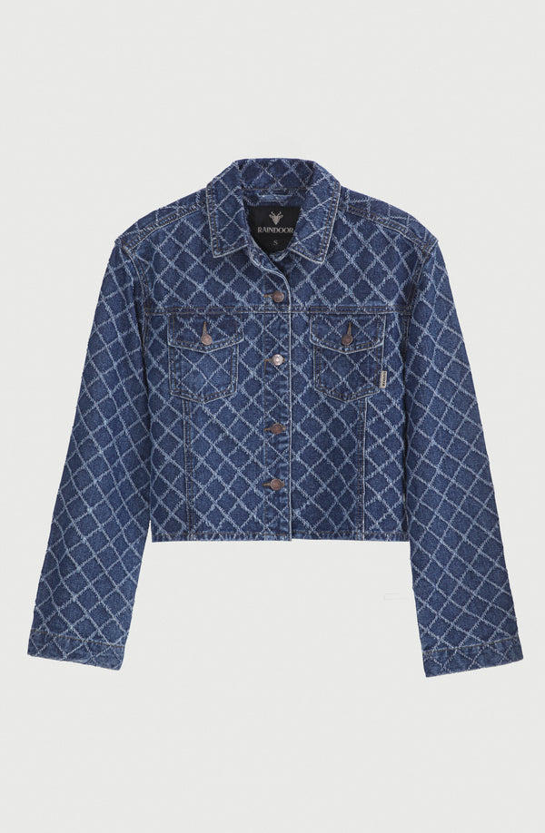 Chaqueta Rombos Blue | Raindoor